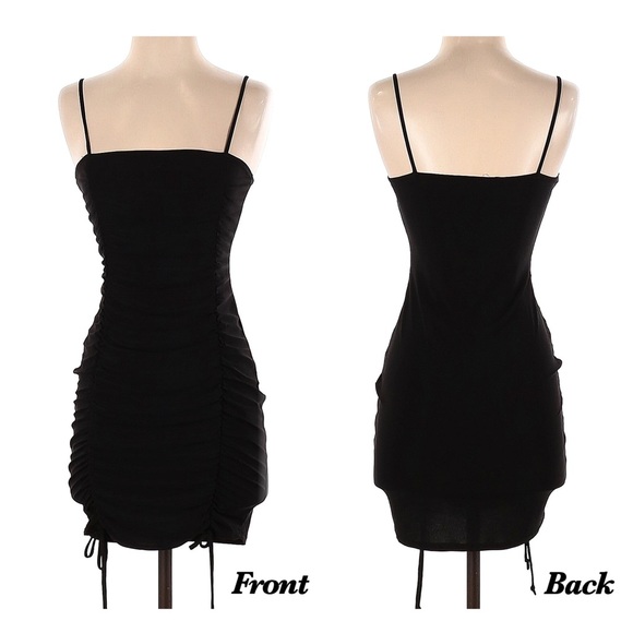 MRT 1030 | Dresses | Mrt 30 Ruched Mini Dress Large Black | Poshmark